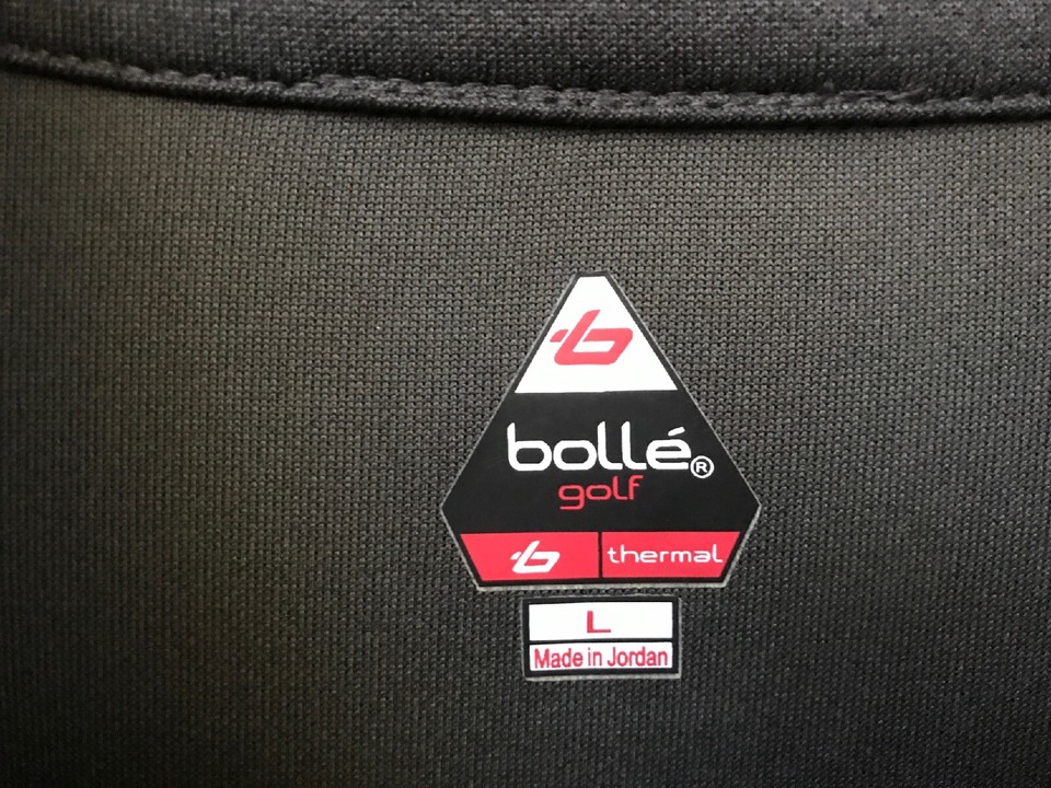 Bolle Golf Thermal Dark Gray Pullover Shirt L Large Polyester Wicking 1 ...