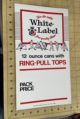 Orig White Label beer Card Stock Mpls, MN Printing Co. COLLECTABLE | eBay
