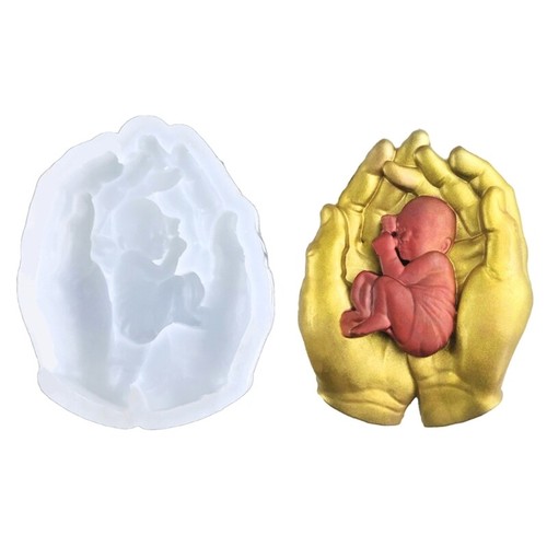 Hand-Silicone Resin Mold Baby-in Hand Epoxy Casting Molds for Wall ...