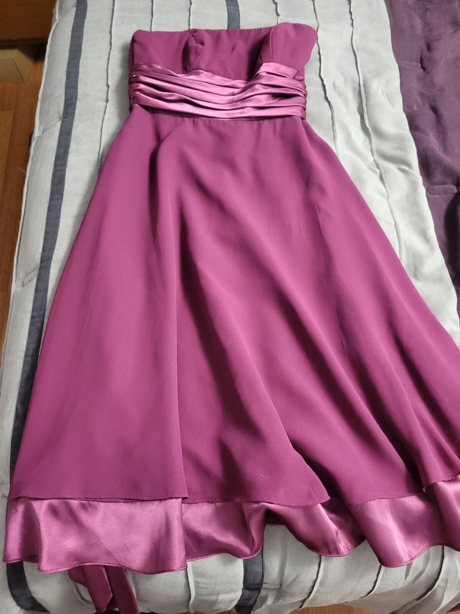 Raspberry Satin Bridesmaid Dresses