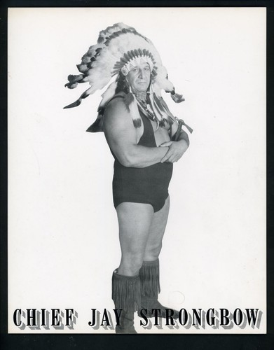 Chief Jay Strongbow Wrestling Champion circa 1970's Promo Photo ...