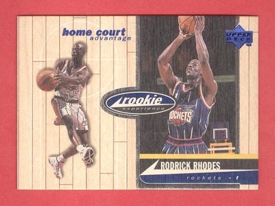 1998-99 UD HARDCOURT Rodrick Rhodes HOME COURT ADVANTAGE CARD #85 REAL ...