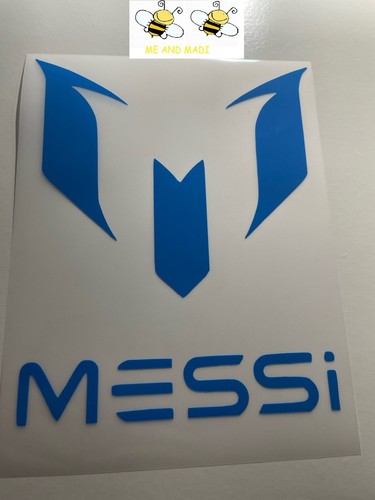 SOCCER BLUE NUMBER 10 LIONEL MESSI PERMANENT VINYL DECAL STICKER WALL ...