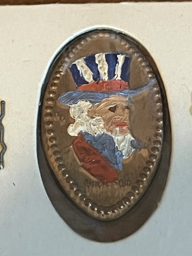 Unique Uncle Sam Hand Painted Stretch Penny Elongated | eBay