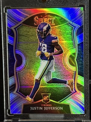 2020 PANINI SELECT #61 SILVER PRIZM JUSTIN JEFFERSON (RC/SP) | eBay