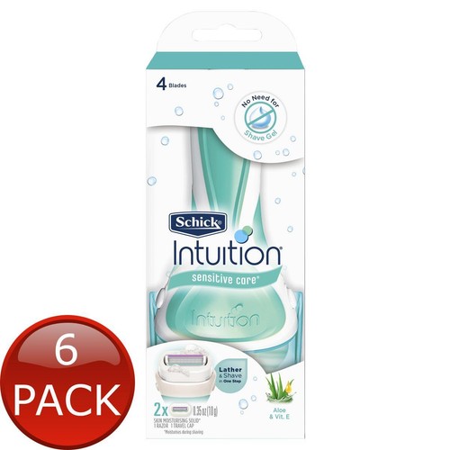 6 x Schick Intuition Kit Plus Sens Razor | eBay Australia