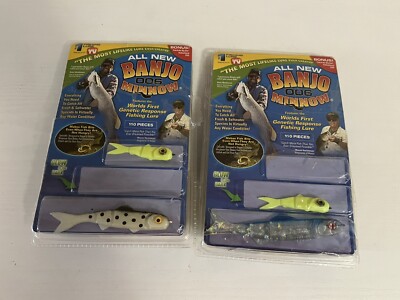 2 Open Packages Banjo Minnow Fishing Lures System Lures As Seen On TV ...
