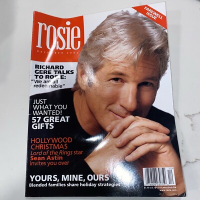 FAREWELL ISSUE — ROSIE Magazine December 2002 Richard Gere On Cover | eBay