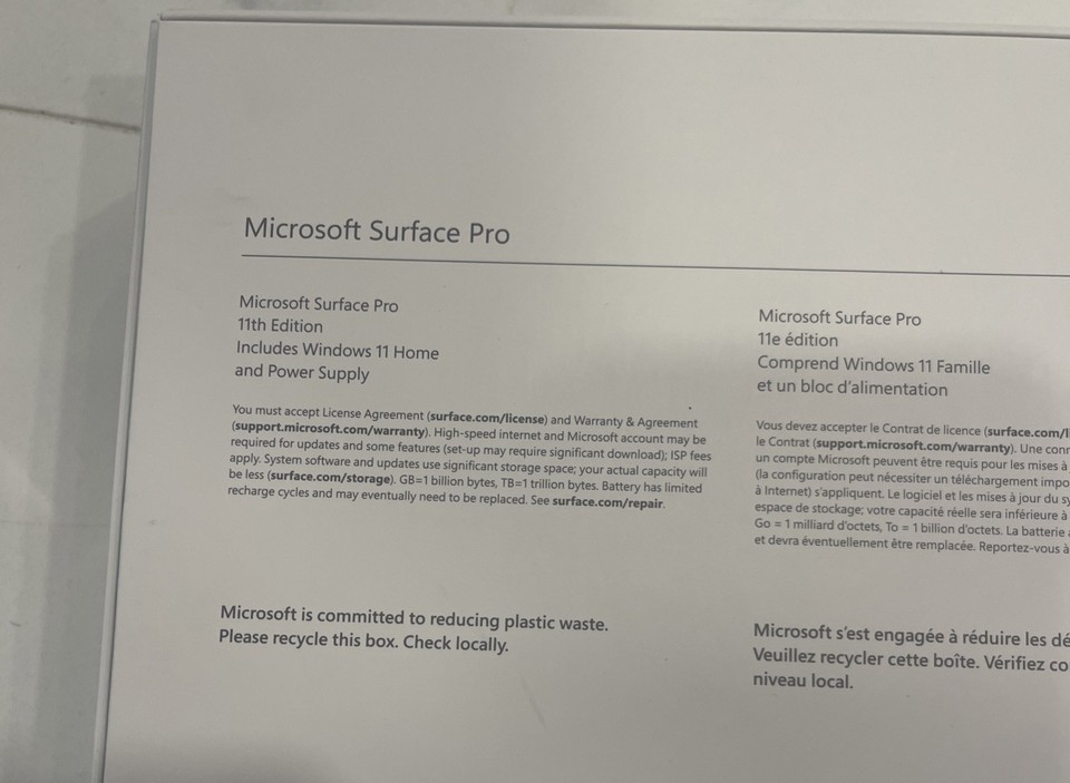 Microsoft Surface Pro Snapdradon X Elite 32GB RAM 1TB 11th ED Model ...