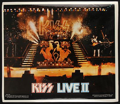 1977 Kiss Live II Putons Gene Simmons Peter Criss Ace Frehley Paul ...