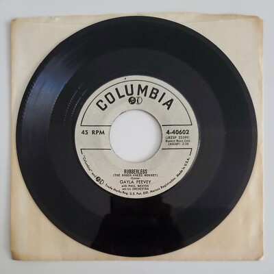 *RARE* Gayla Peevey Rubberlegs/77 Santas 7" 45 RPM COLUMBIA 4-40602 | eBay