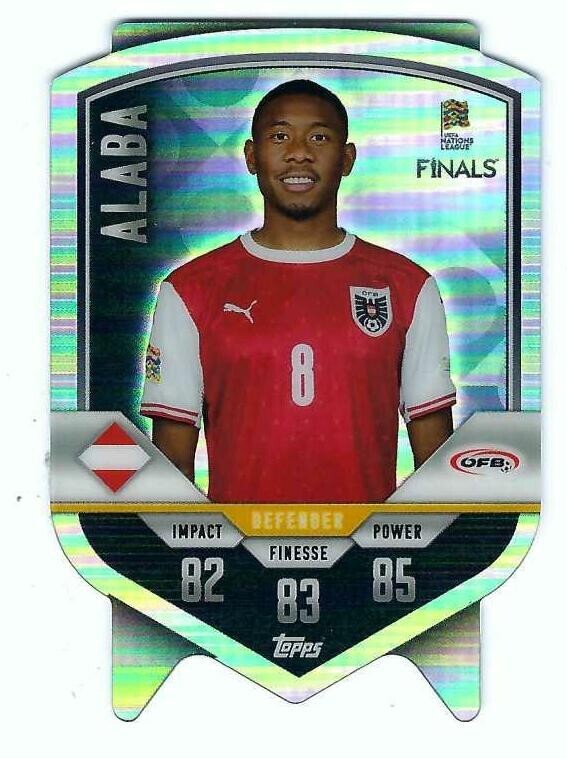 Topps David Alaba Die Cut Shield # DC-7 PWE | eBay