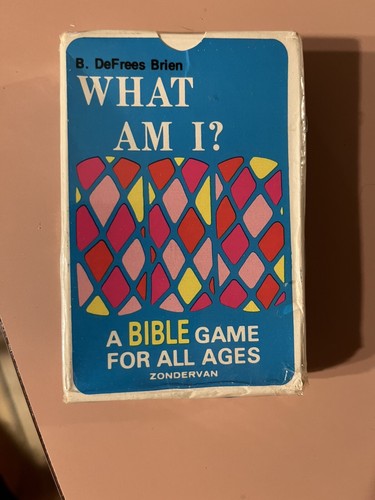 What Am I? - A Bible Card Game - Zondervan - 1951 Sealed Unopened ...