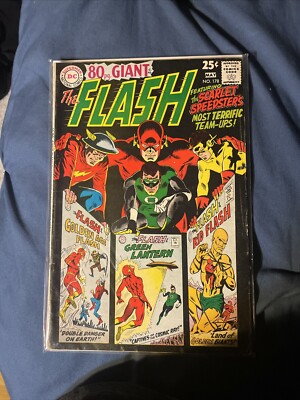 1968 DC Comic: The FLASH #178, 80 page Giant, with Kid Flash, Green ...
