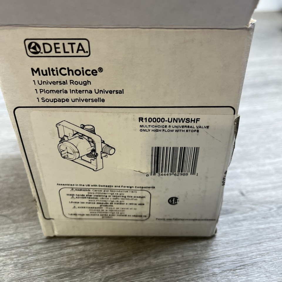 Delta MultiChoice Universal Shower Valve Body R10000-UNWSHF 34449629881 ...