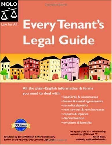 Every Tenant's Legal Guide by Janet Portman; Marcia Stewart 9781413301441| eBay