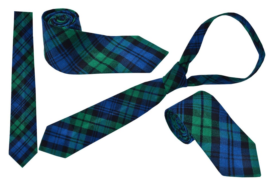 Mens Scottish Neck Ties For Kilts- Clan Tartan neck tie- Christmas gift ...