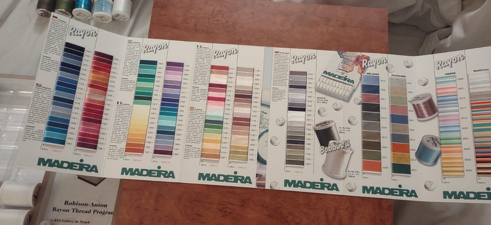 Madeira Thread Wood Organizer 3 Drawer Chest 194 Spool Embroidery ...