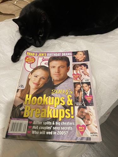 Us Weekly Magazine JAN 3, 2005 Affleck Garner Lopez Aniston Pitt no ...