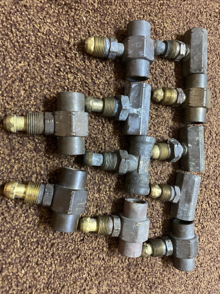 ( 11 ) Propane TEE Block Female F.POL Male Pol Tank Cylinder | eBay