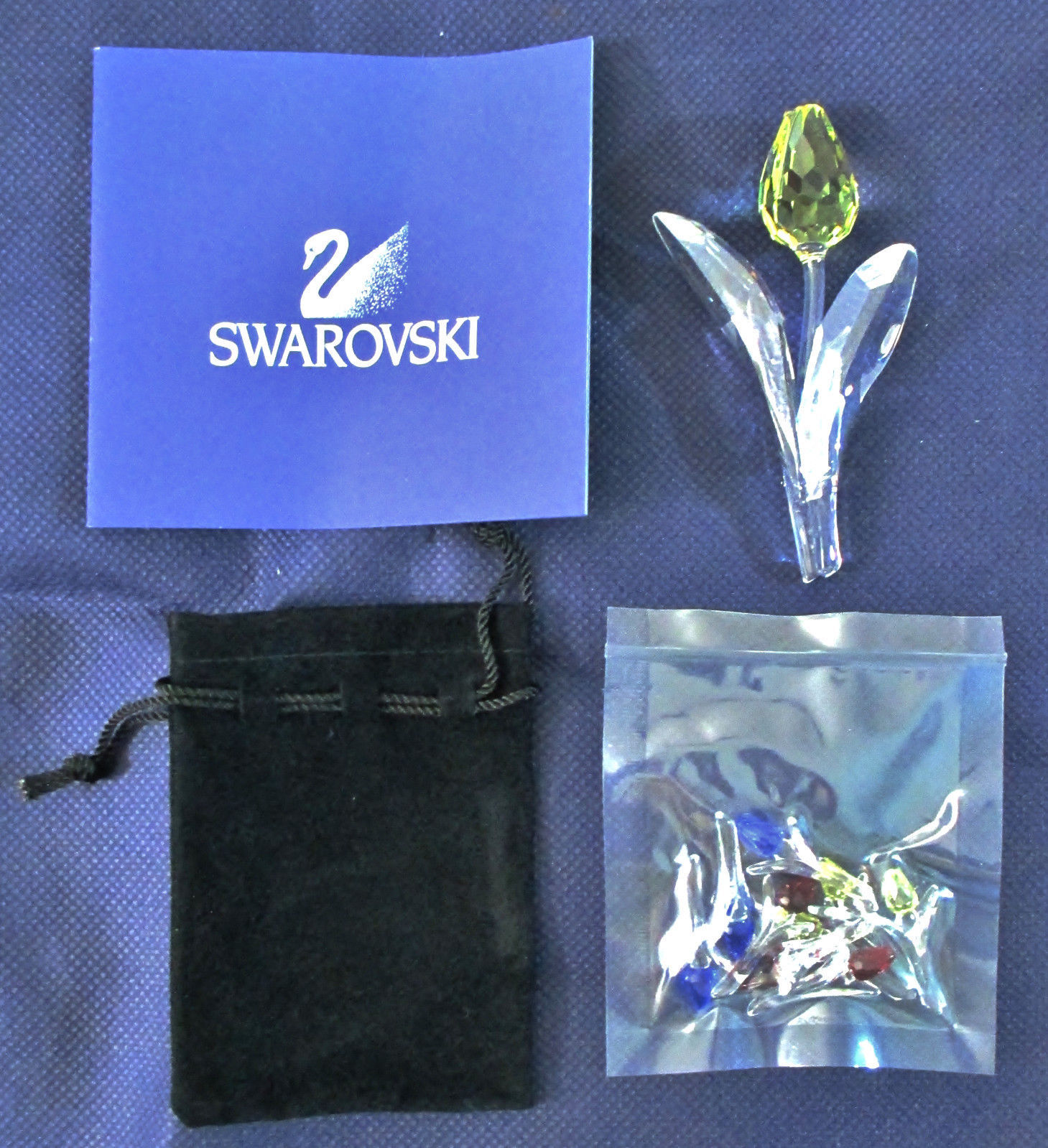 Swarovski Crystal SCS 2004 Yellow Tulip & 3 yr Mini Tulips Member ...
