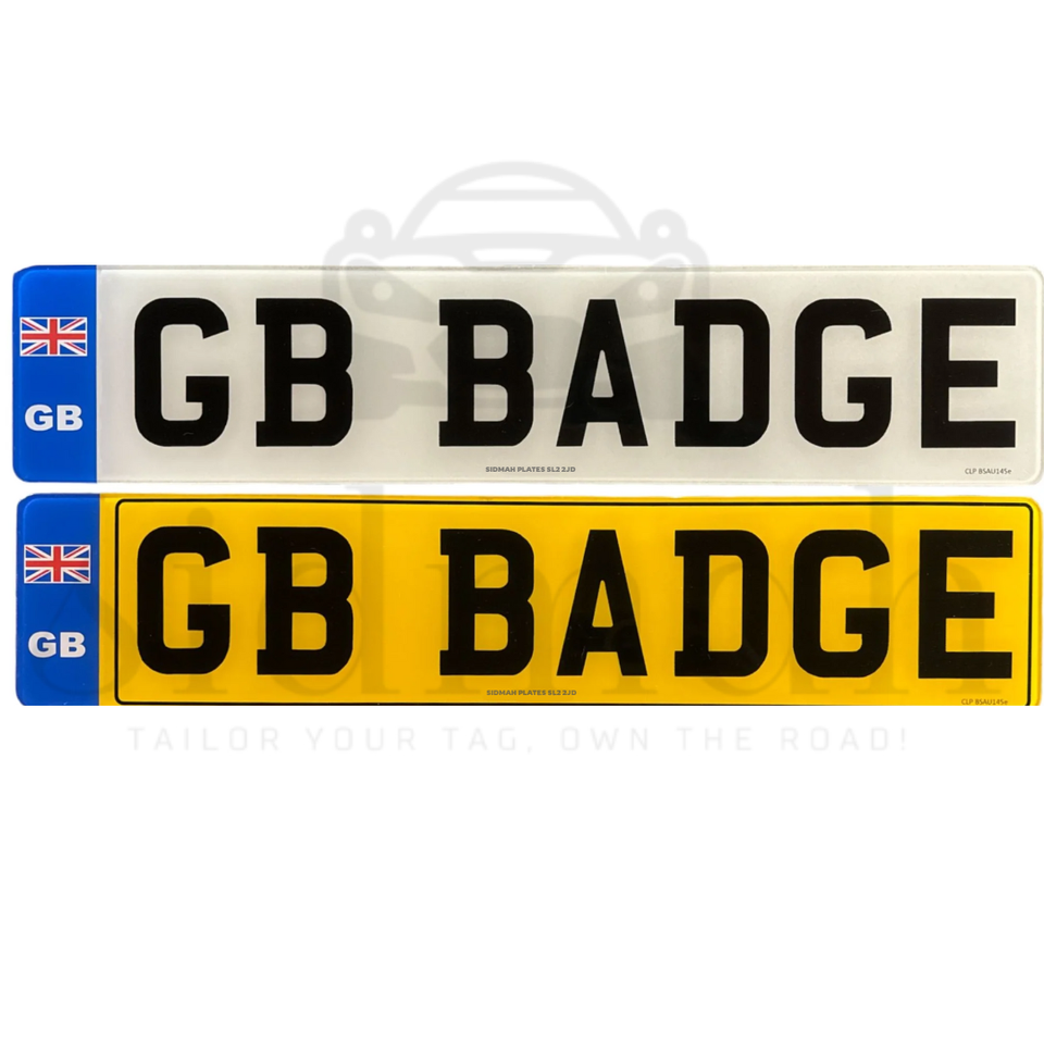 High Quality 2D Standard Number Plates | DVLA & MOT Compliant |UK GB ...