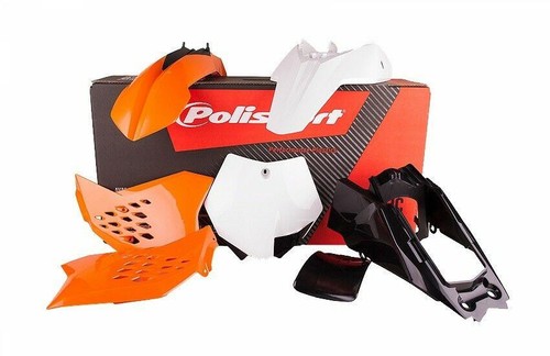 Kit Carena Set Plastica Coperchio Adatto An KTM SX 85 13-17 Orange-Sw ...