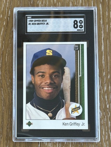 1989 UPPER DECK BASEBALL #1 KEN GRIFFEY JR. RC SGC 8 HOF ROOKIE | eBay