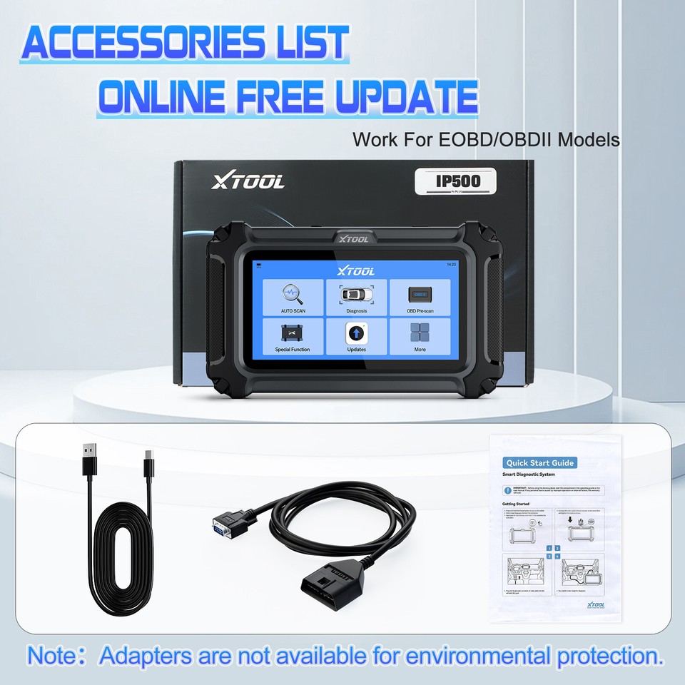 XTOOL IP500 For GM Vehicles All System Bidirectional Car OBD2 Scanner ...