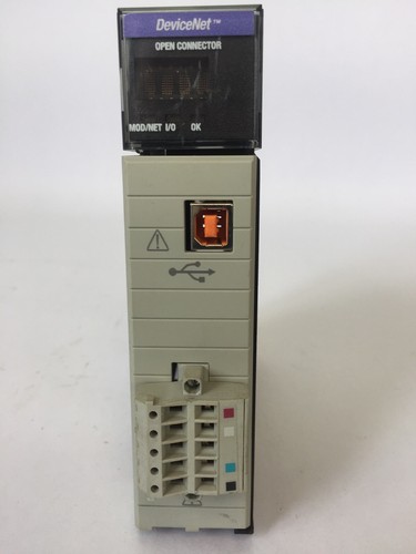 ALLEN BRADLEY 1756-DNB DEVICENET COMMUNICATION MODULE SER D 24VDC F/W ...