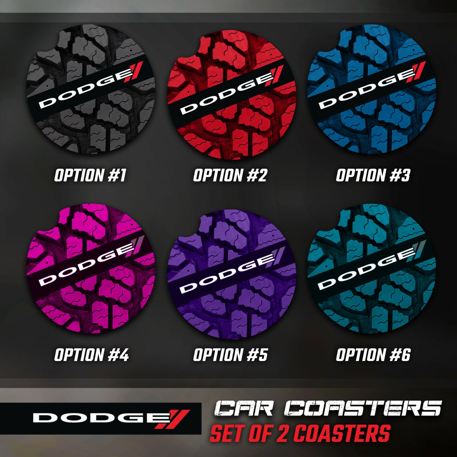 Dodge Car Coasters, Dodge Accessories, Dodge Car Coaster - Rubber | eBay