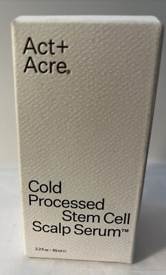 ACT+ACRE Cold Processed Stem Cell Scalp Serum 2.2 fl. oz-65 ml Brand ...