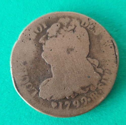 1792 BB France Louis XV1 2 Sols copper based Coin #1306c | eBay