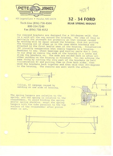 1932-41 Ford Car Adjust. Rear Buggy Spring Mounting Kit | eBay