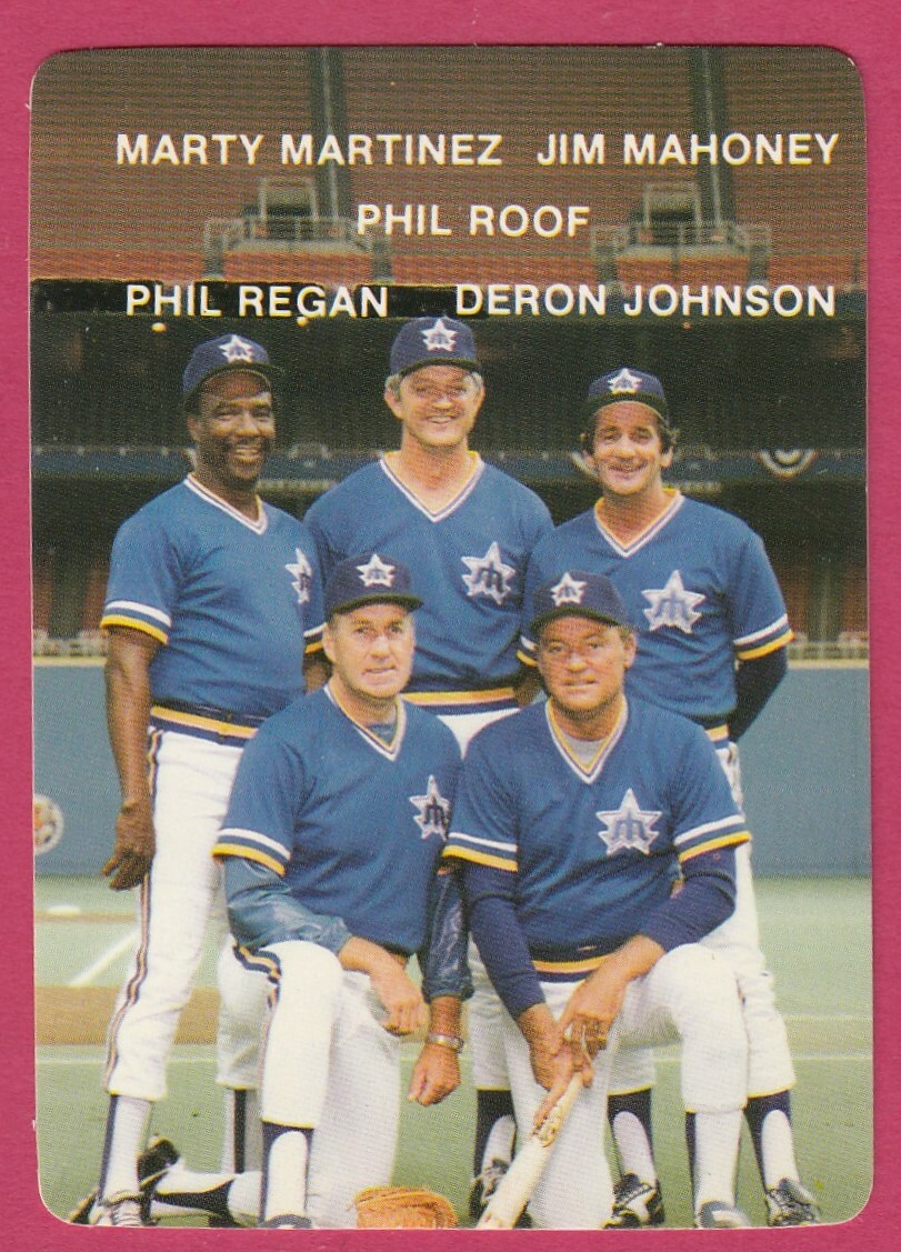 1985 Mothers Cookies # 27 Mariners Coaches -- Mariners | eBay