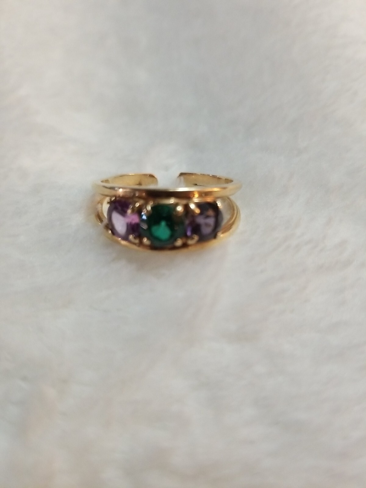14k Gold Gleamlight Ring With 3 Different Gem Stones … - Gem