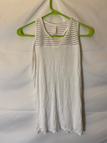BALANCE COLLECTION WOMENS SIZE MEDIUM WHITE RACERBACK TANK TOP SHIRT | eBay