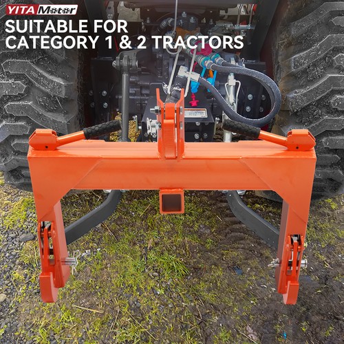 3 Pt Quick Hitch Adapter For Category 1 & 2 W/ Adjustable Bolt Tractor ...