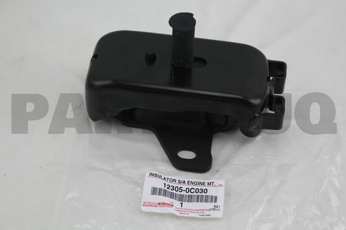 123050C030 Genuine Toyota INSULATOR, ENGINE MOUNTING, FRONT 12305-0C030 ...