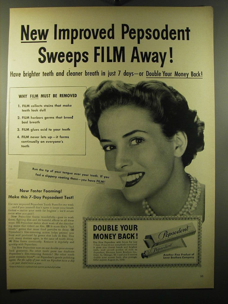 Old Pepsodent Toothpaste PEPSODENT TOOTHPASTE