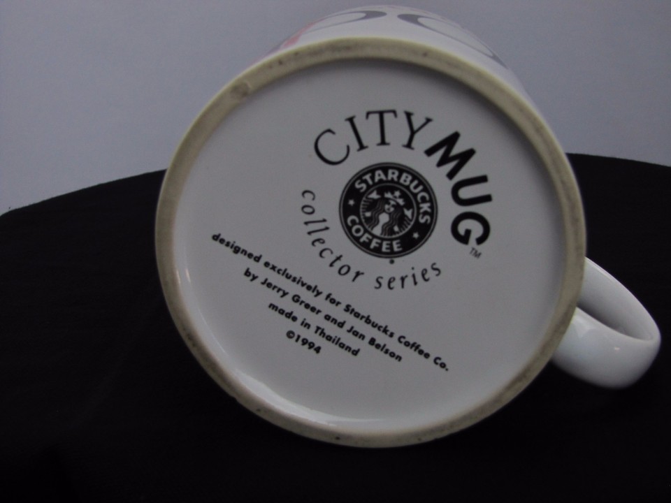 Starbucks Coffee Singapore City Mug Collector Red 1994 Jerry Greer Jan ...