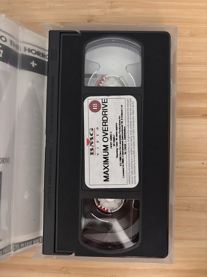 Maximum Overdrive (VHS, BMG Video) | Stephen King | FSK 18 | eBay