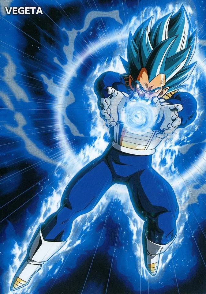 Dragon Ball Super Saiyan God Vegeta Metallic Postcard 5.9x4.1in Card | eBay
