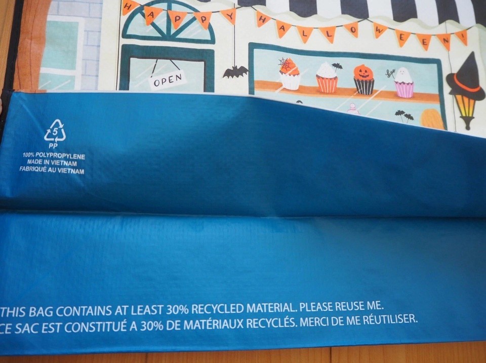 Halloween Dog Bakery Trick or Treat Durable Reusable Grocery Shopping ...