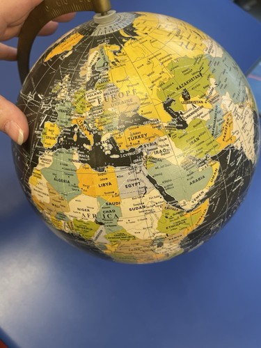 Designco Small Desktop Globe made in India With Brass Base, 1:72,000 ...