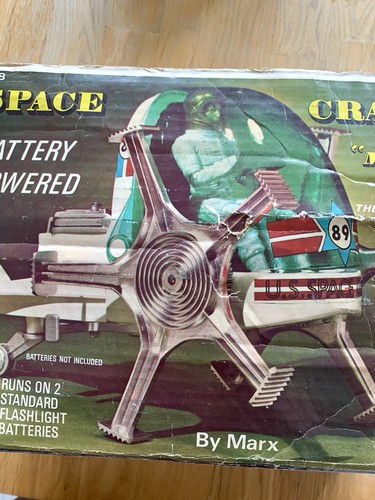 RARE MARX Johnny Apollo Space Crawler Boxed Toy with Figure and ...