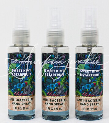Bath & Body Works Sweet Kiwi & Starfruit Spray Hand Sanitizer Anti Bac ...
