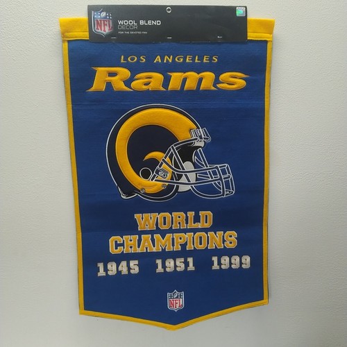 NFL Los Angeles Rams Wool Blend Hanging Decor Football Banner Flag ...