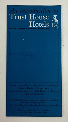 1966 Trust House Hotels Britain Lodging Group Locations Vintage Travel ...