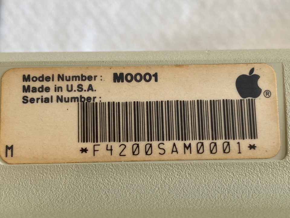 Vintage Apple Macintosh 128K M0001 Computer with Keyboard/Mouse/Printer ...